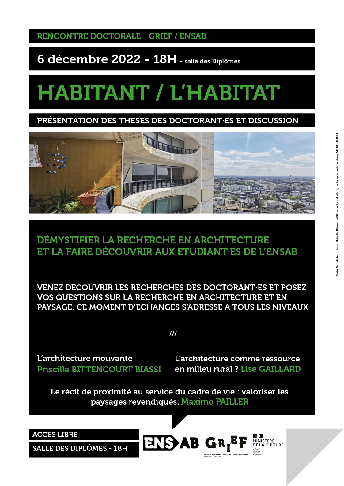 Rencontre doctorale - Culture architecturale - Ensab